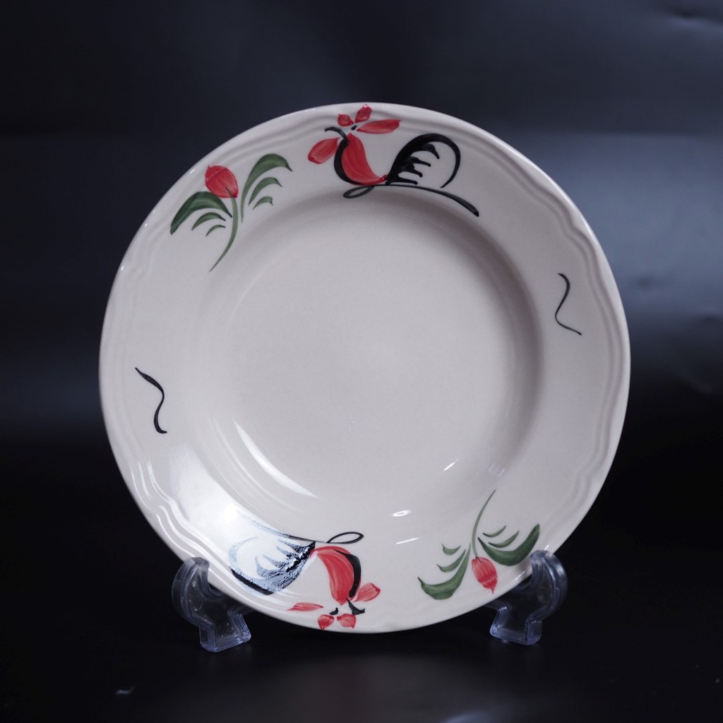 ilu ☜♗Gracz เกรซ จาน วงรี ขอบสี่เหลี่ยม P009 ขนาด 6.5 นิ้ว (16.5 X 23.3 ...