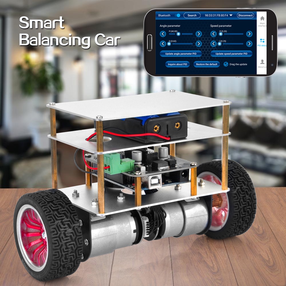พร้อมจัดส่งทันที ชุดเรียนรู้ Arduino 2WD Smart Balancing Car เสริมทักษะใหม่ด้วยหุ่นยนต์2ล้อ self ...
