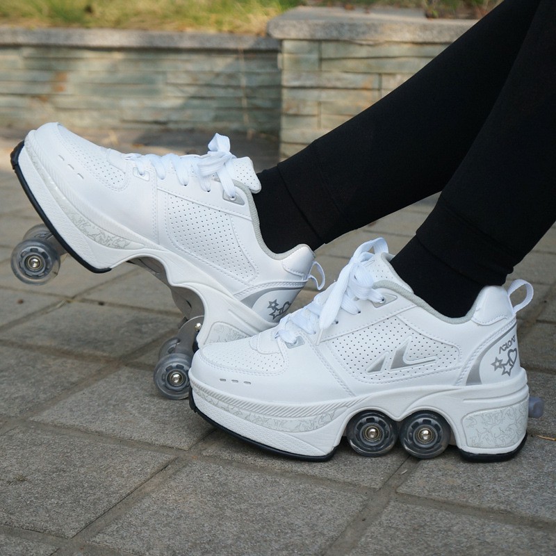 Hidden Roller Skates Adult 4 Roller Skates Automatic Roller Skates ...