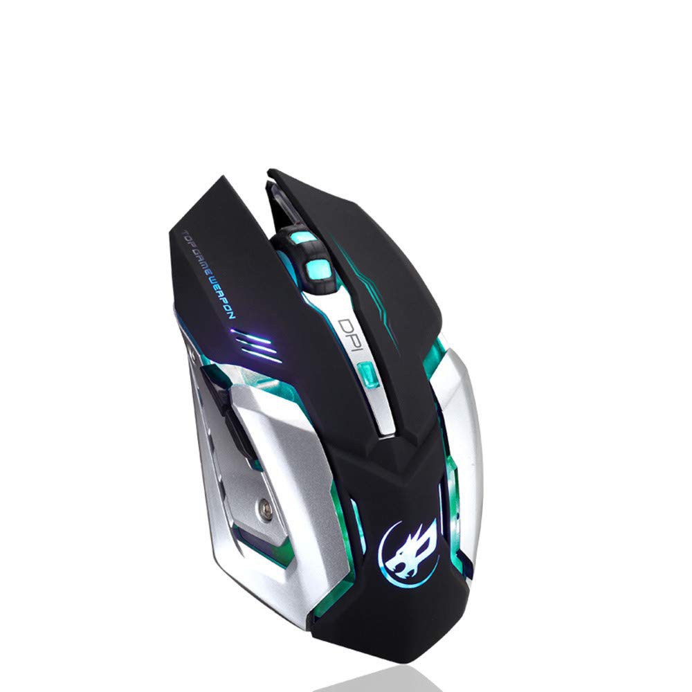 เมาส์：Rechargeable Wireless Silent Gaming Mouse T1 Wireless Mouse ...