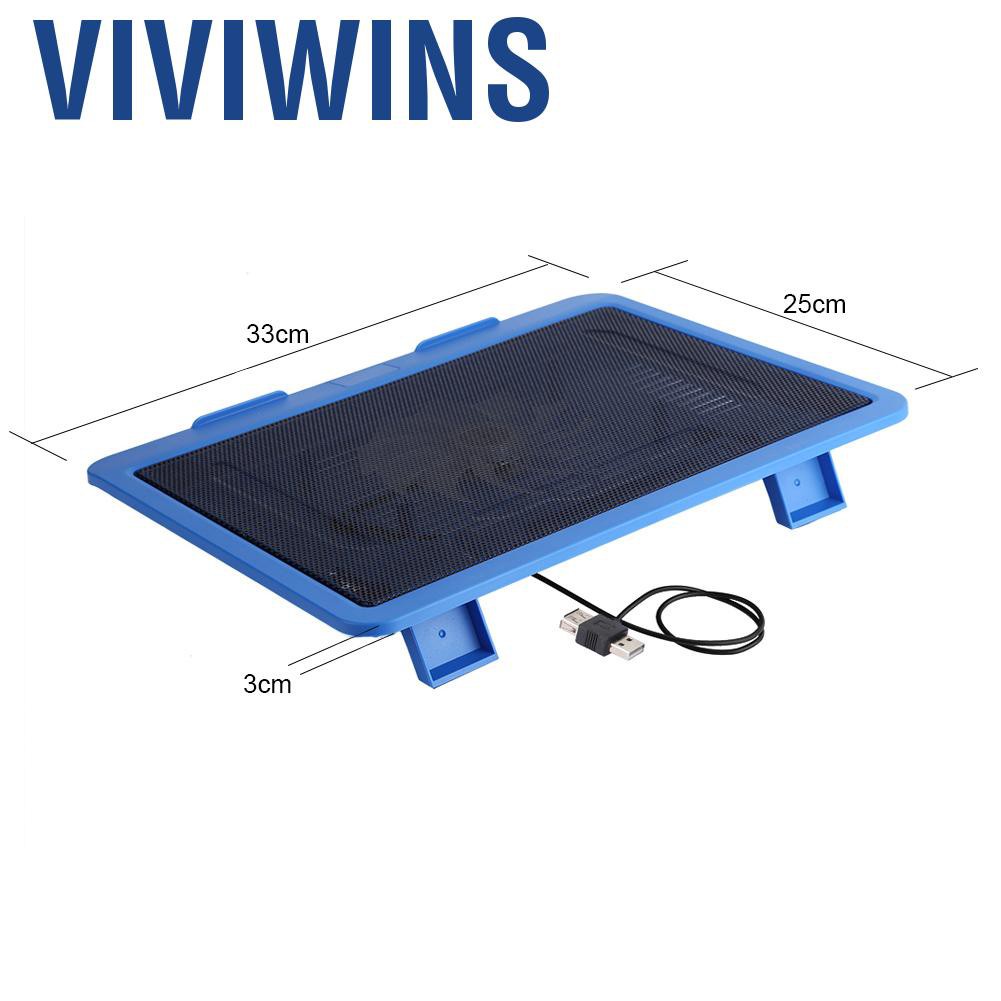 Viviwins USB Laptop Cooling Pad Cooler Fan Radiator Portable fr 14 ...