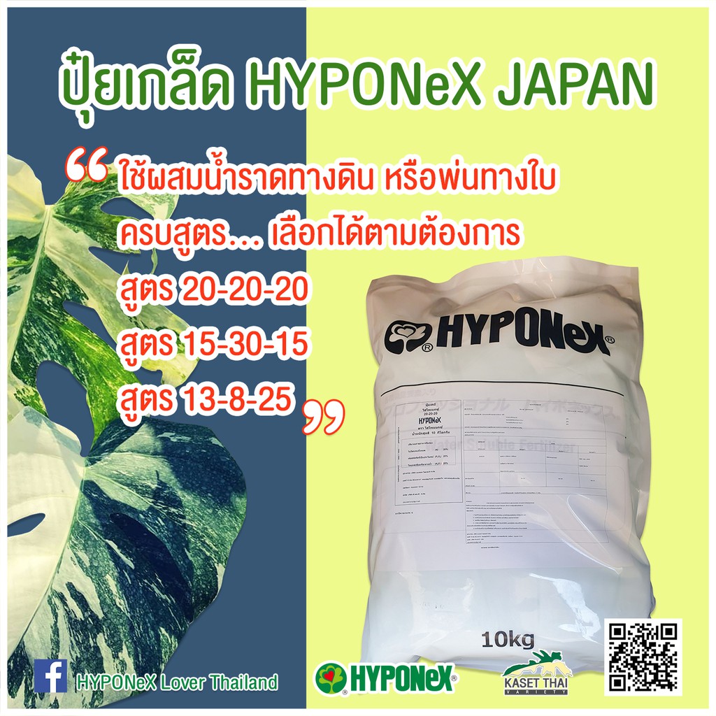 ปุ๋ยเกล็ด HYPONeX JAPAN (10 กิโลกรัม) ปุ๋ยคุณภาพสูงจากประเทศญี่ปุ่น | Shopee Thailand
