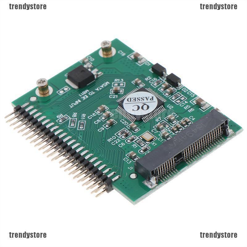 Trendystore Msata Ssd To 44 Pin Ide อะแดปเตอร์แปลงสายเคเบิ้ล Msata Ide ...
