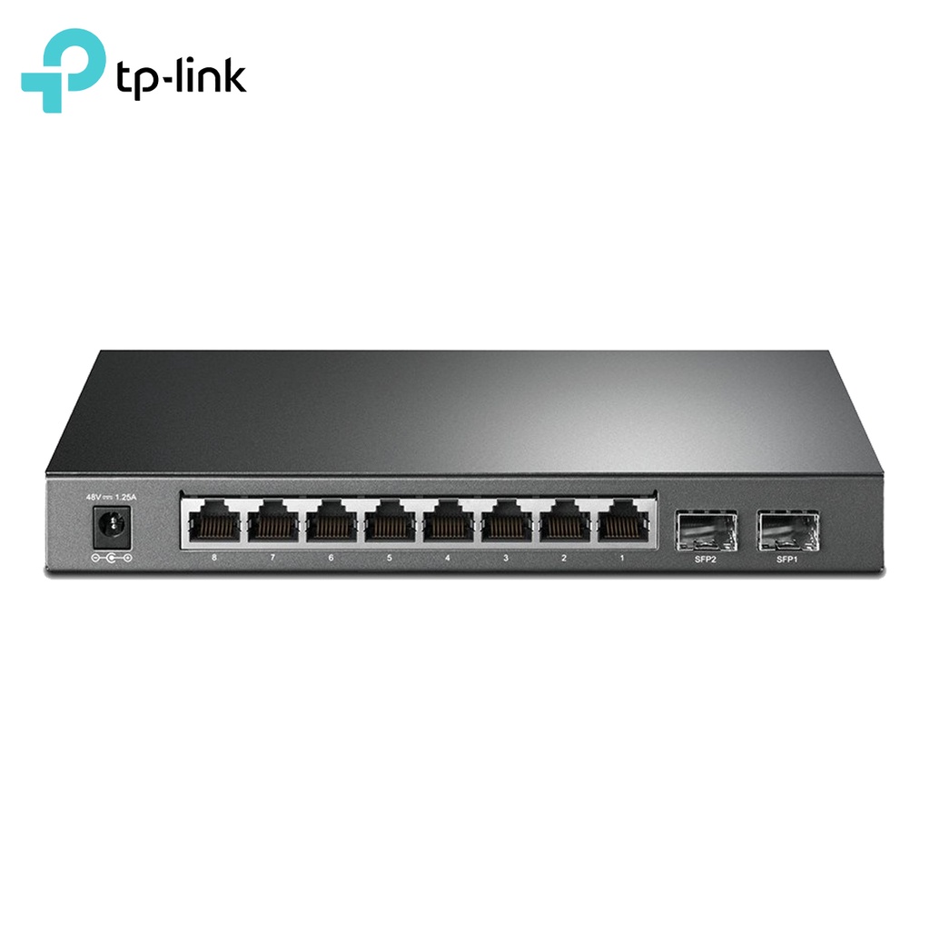 TP-LINK TL-SG2210P 8-Port Gigabit Smart PoE Switch with 2 SFP Slots รับ ...