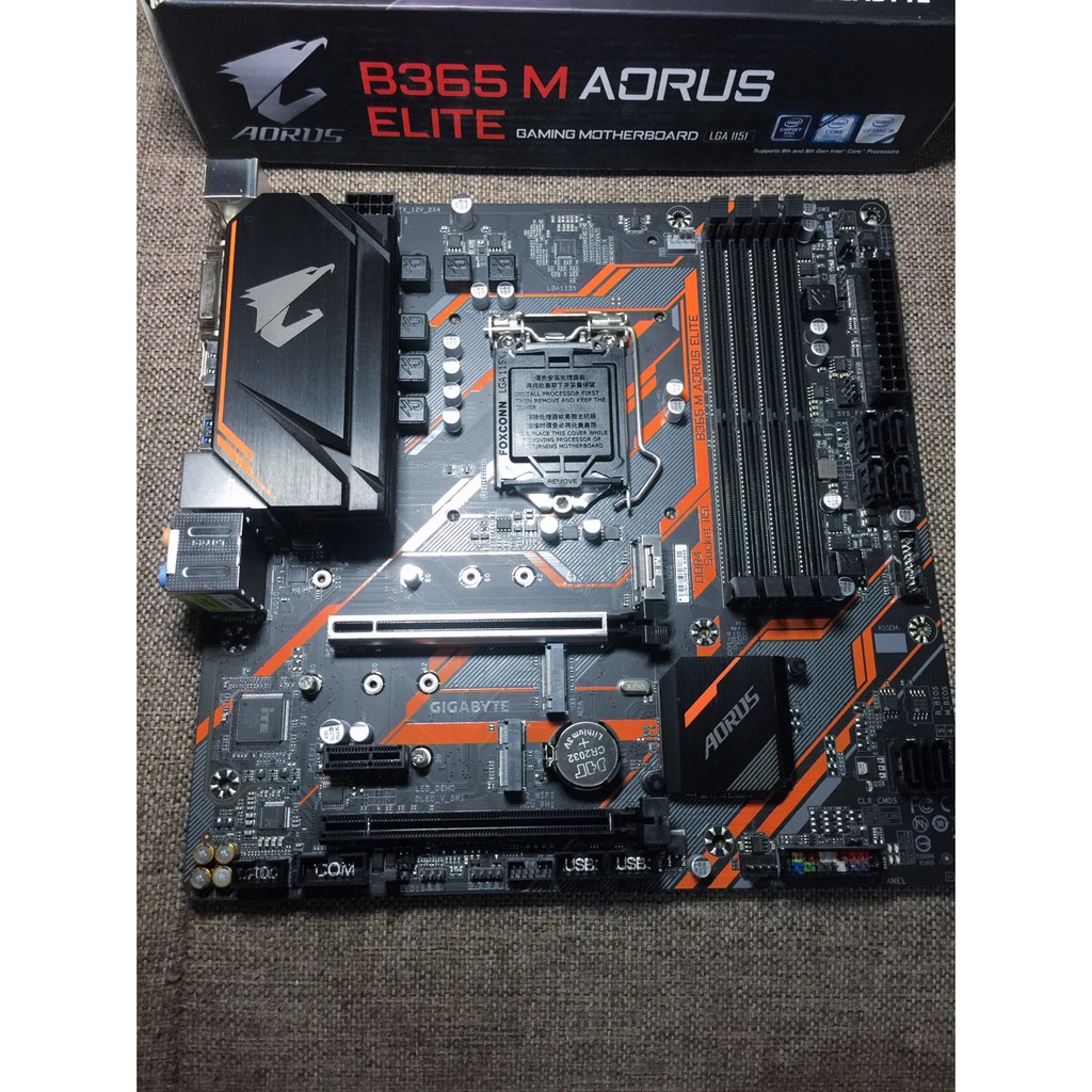 (ประกัน3ปี) GIGABYTE B365 M AORUS ELITE MAINBOARD (เมนบอร์ด) 1151 ...