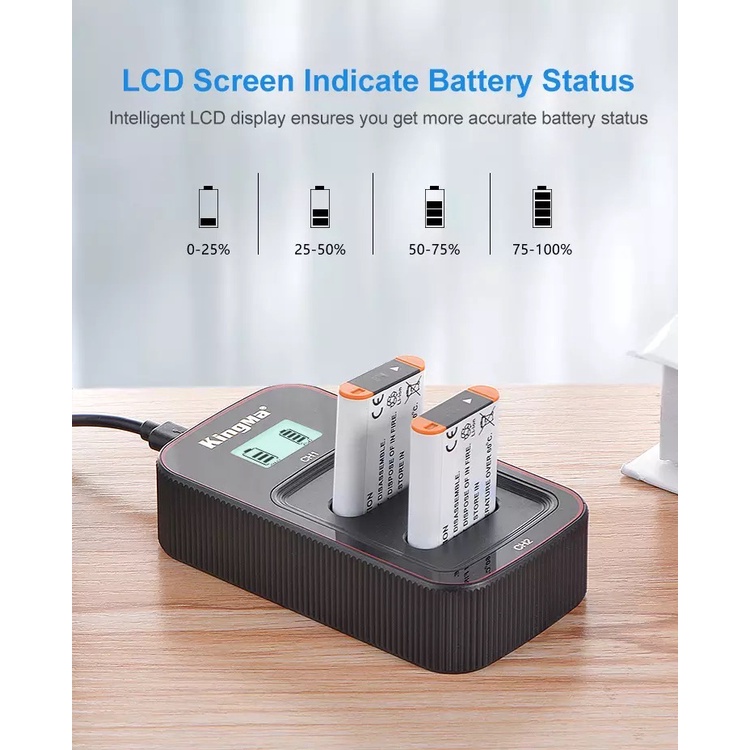 KingMa NP-BX1 Battery Charger LCD USB KIT For Sony ZV-1 RX100M7 M6 M5 ...