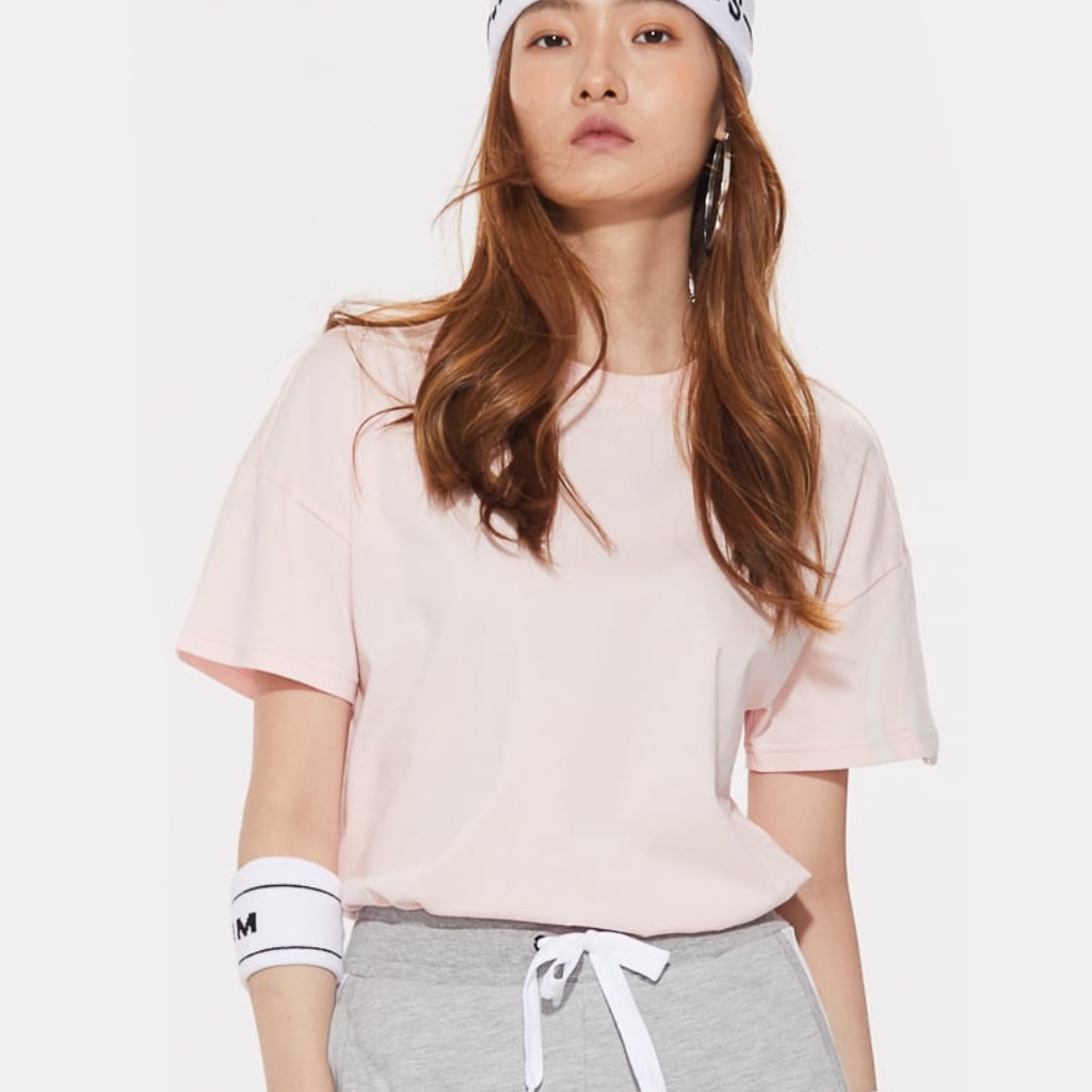 Jenim Sports Tee Rose Quartz เสื้อยืดผู้หญิง สีชมพู ...