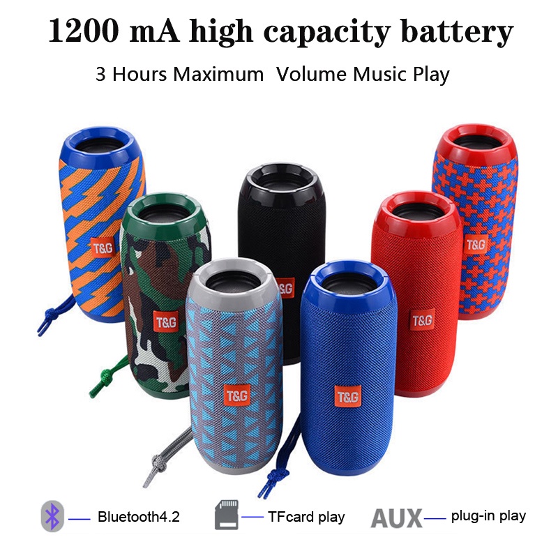TG117 Bluetooth Speaker Portable Wireless Speaker Sound System 3D Stereo Music Surround Soundbar ...