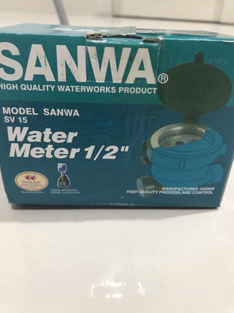 มิเตอร์น้ำ SANWA ขนาด 1/2"(4หุน) | Shopee Thailand