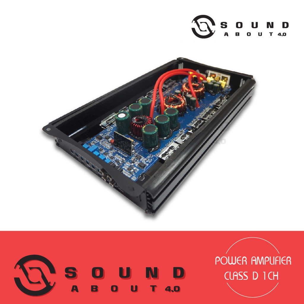 เพาเวอร์แอมป์ คลาส D 1 ชาแนล 3000 W DZ รุ่น DZ-2000.1 D เสียงซับแรงดุ ...