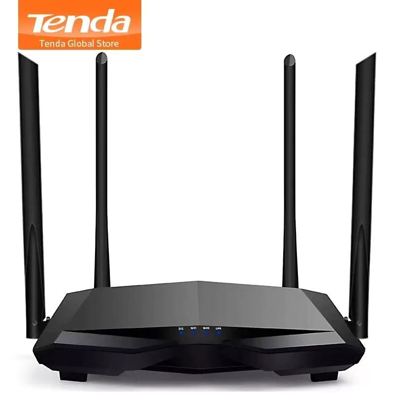 Tenda เร้าเตอร์ไวเลส AC6 4 เสาอากาศ 2.4G/5.0GHz Smart Dual Band AC1200 ...