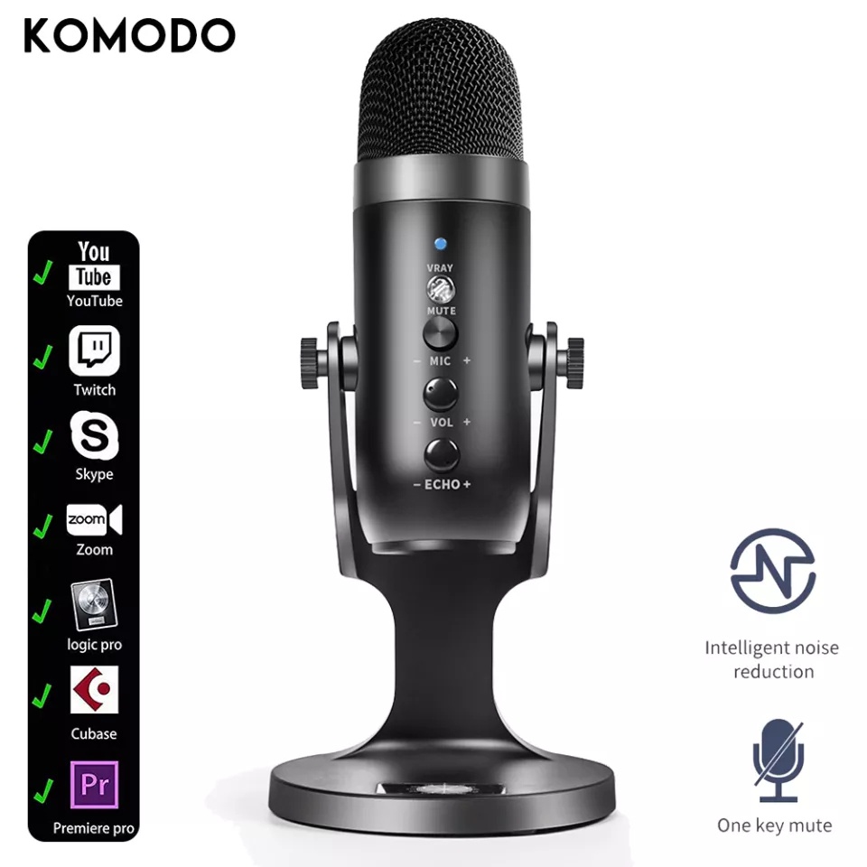 ⚡ไมค์อัดเสียง MU-900 ⚡MU900 USB Condenser Microphone Gaming Streaming ...