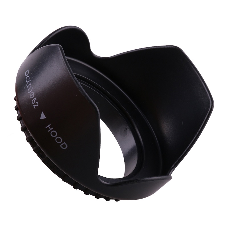 ฝาปิดเลนส์กล้อง Universal Camera Lens Hood 52 55 58 62 67 72 77 82mm Screw-In Bayonet Mount ...