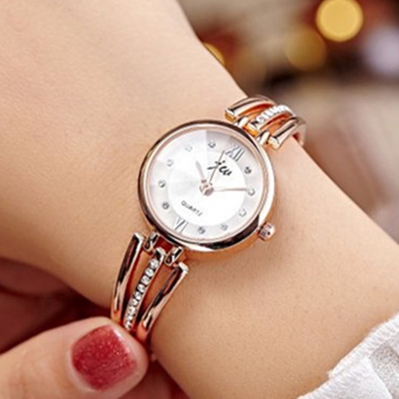 Luxury Brand Rose Gold Watches Women Stainless Steel Bracelet Wrist ...
