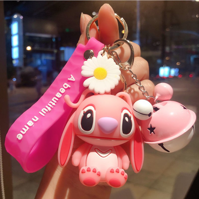 Cute Stitch Keychain Cartoon Doll Key Pendant Ornaments Car Bag ...