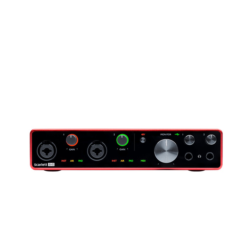 Focusrite Scarlett 8i6 (Gen 3) ออดิโออินเตอร์เฟส อุปกรณ์บันทึกเสียง โฮมสตูดิโอ 8in6out USB Audio ...