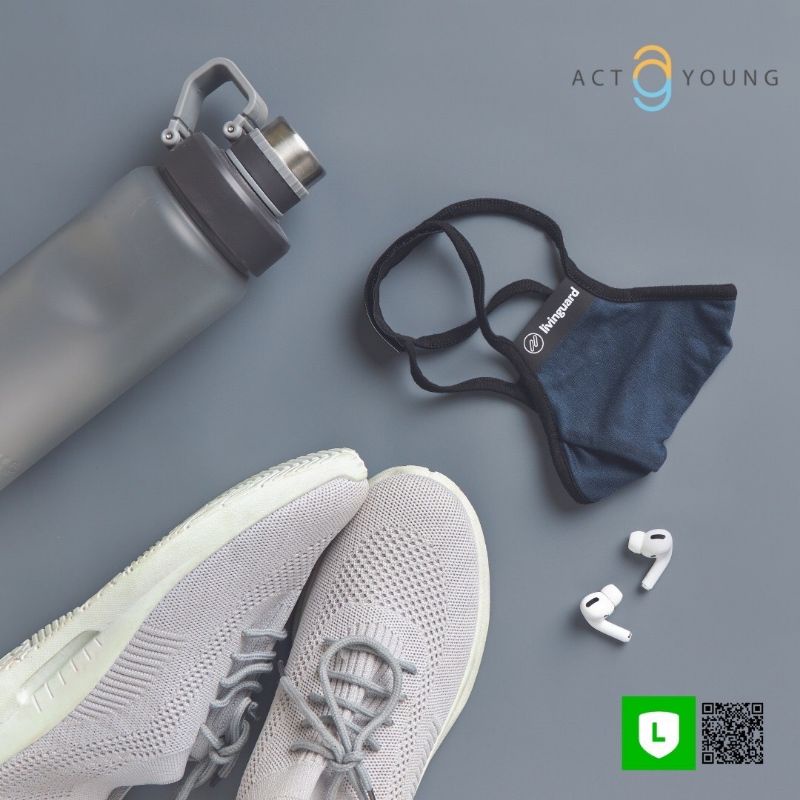 ส่งฟรี Livinguard Fitness Mask หน้ากากผ้ากันไวรัส หน้ากากฟิตเนส หายใจ ...