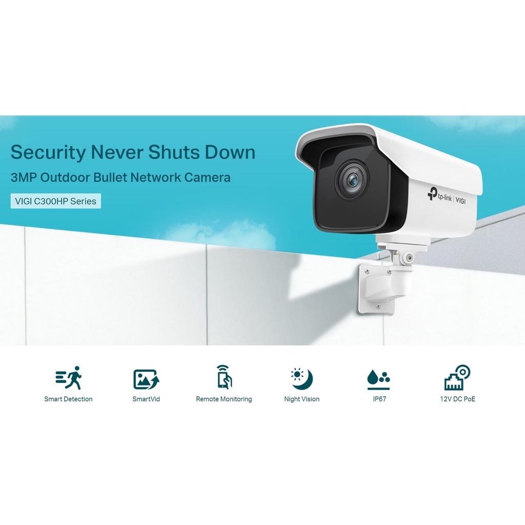 Original TP-Link VIGI C300HP-4 3MP Turret Network CCTV Camera| TPLINK ...