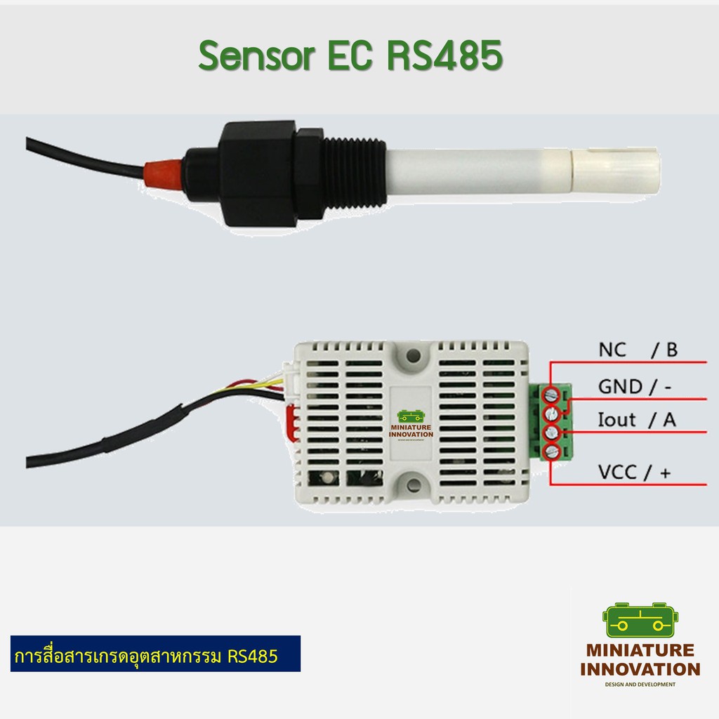 EC transmitter RS485 output with Module Modbus 485 เซ็นเซอร์วัดค่า EC ...