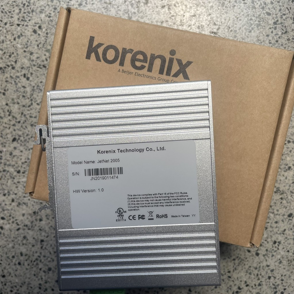 Korenix JetNet 2005 Compact Fast Ethernet Switch 5 Port Industrial ...