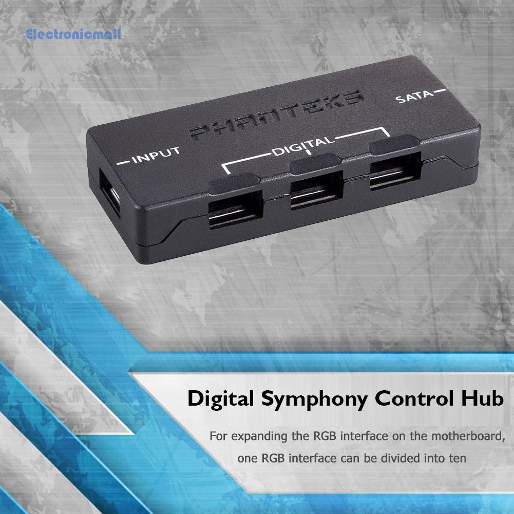 ElectronicMall01 PHANTEKS 5V 3Pin Digital Remote Control HUB RGB LED ...