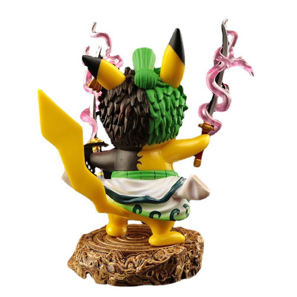 Yolo โมเดลฟิกเกอร์ Pikachu Pikachu Pvc รูปการ์ตูน Pikachu Roronoa Zoro ...