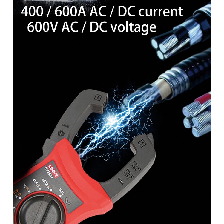 UNI-T UT204 UT202A UT202 UT201 UT203 400-600A digital clamp meter Automatic range true high ...