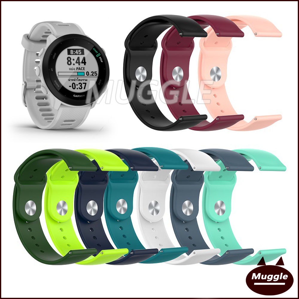 สาย Garmin Forerunner 55 สายซิลิโคน Garmin Forerunner 55 Watch strap ...