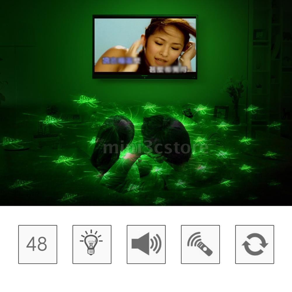 【IN STOCK】2 Holes 48 Patterns Party Projector Mini Stage Disco Lamp ...