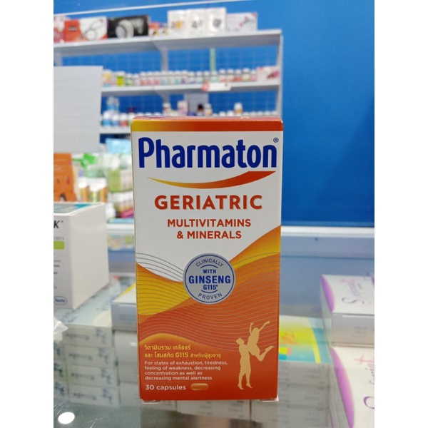 PHARMATON GERIATRIC MULTIVITAMINS & MINERALS ฟาร์มาตอนวิตามินรวม เกลือ ...