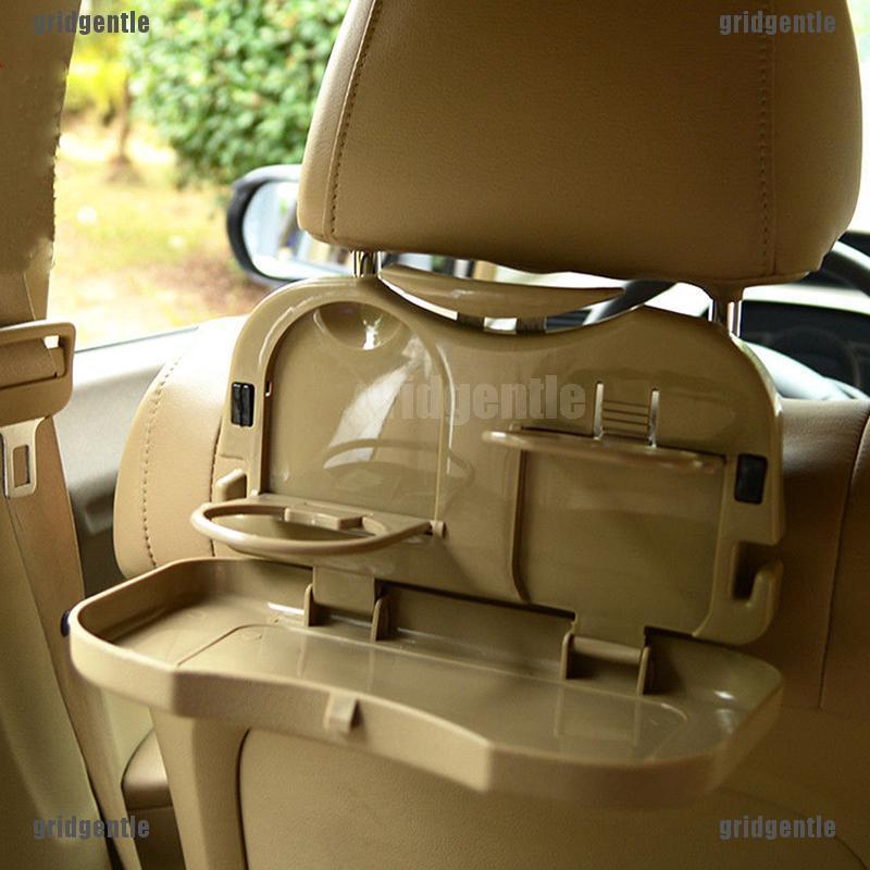 【grid】 Folding Auto Car Back Seat Table Drink Food Cup Tray Holder ...