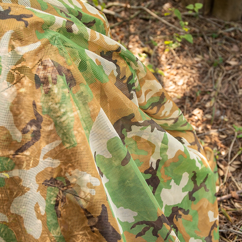 หลังคากลางแจ้ง300D Single Camouflage Mesh Fabric Cloth Shade Net Camo ...