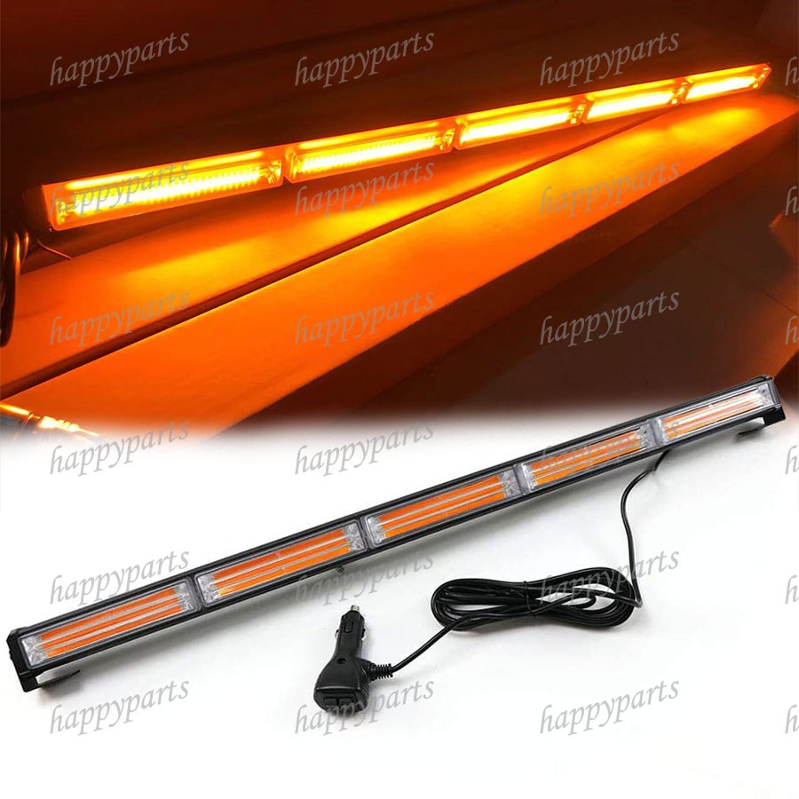 12V-24V Amber 4LED 12W Car Truck Strobe Flash Emergency Warning Bar ...