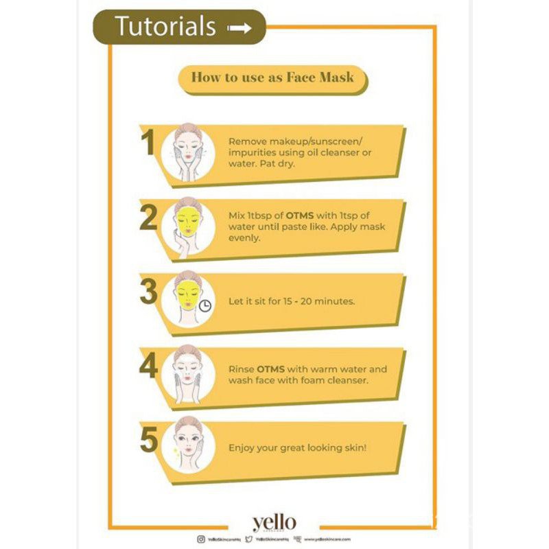 8yKh [READY STOCK ] Yello Oatmeal Turmeric Mask & Scrub OTMS ...