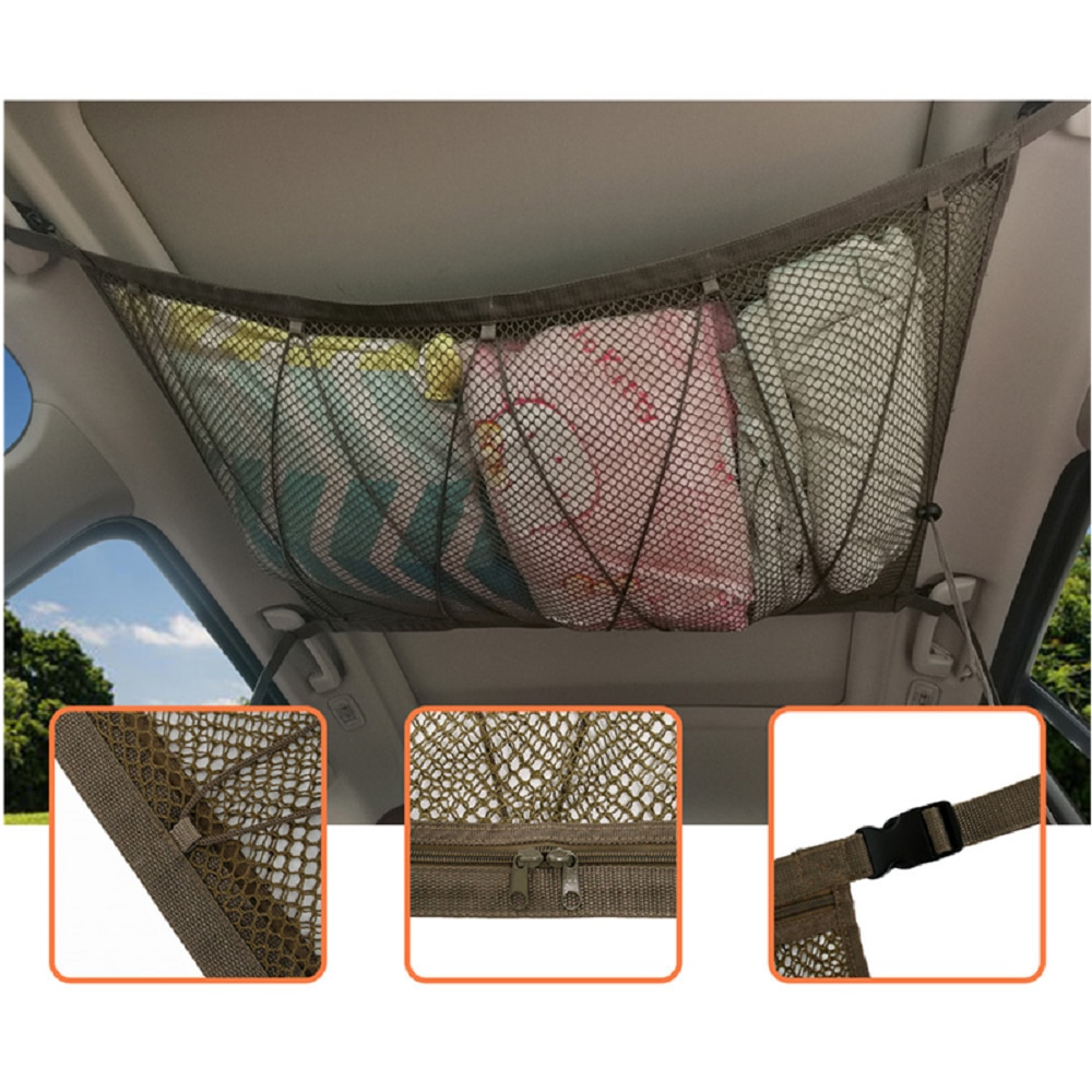 PU Simple Cargo Net Interior Car Roof Cargo Cover Net Not Easy to Break ...