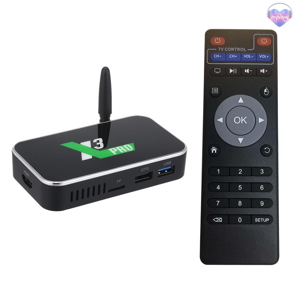MS X3 PRO Android 9.0 TV Box S905X3 Quad-core 64-bit Chipset CPU Cortex ...