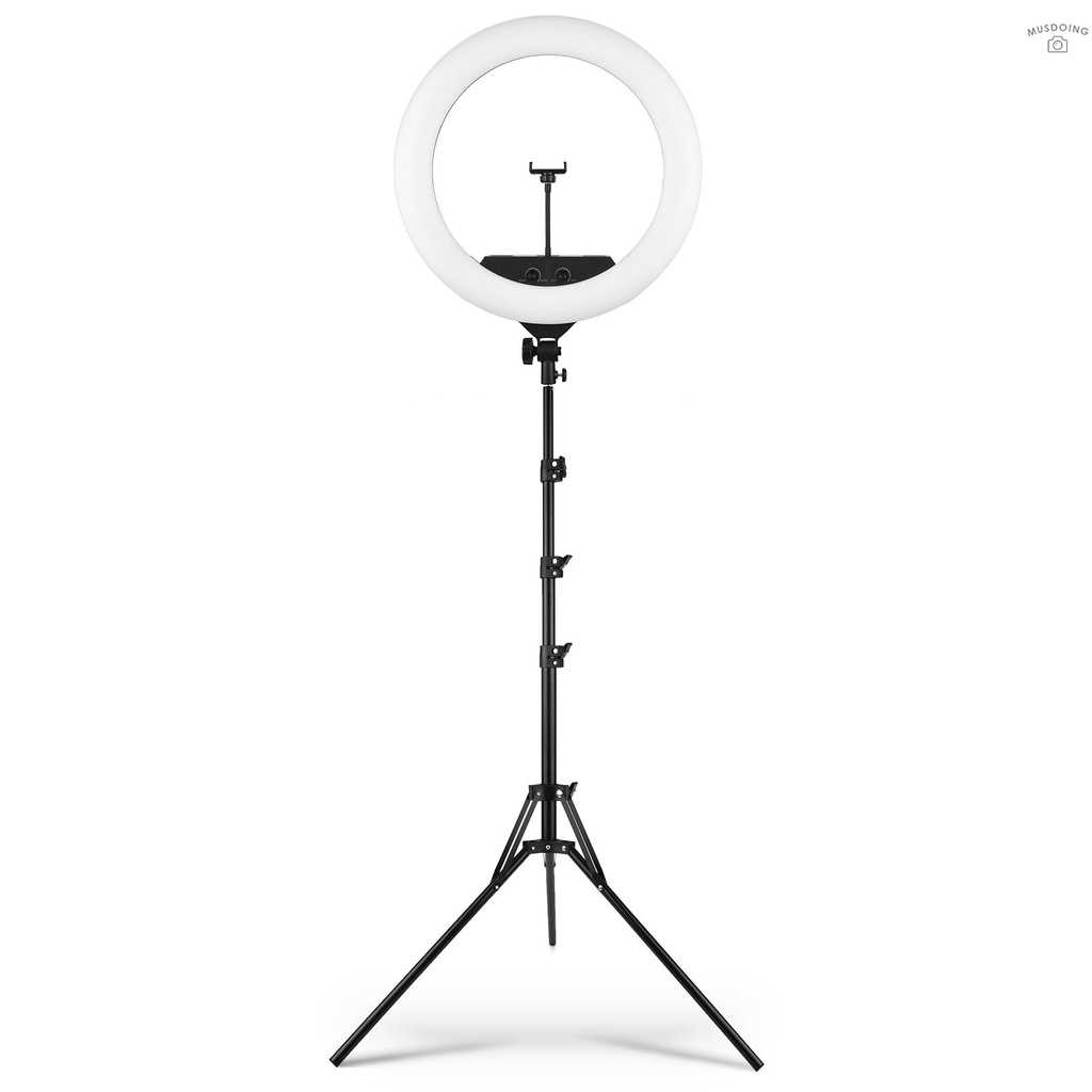 ღ 22 Inch Large Ring Light Bi-Color 3200K-5500K Stepless Dimable ...