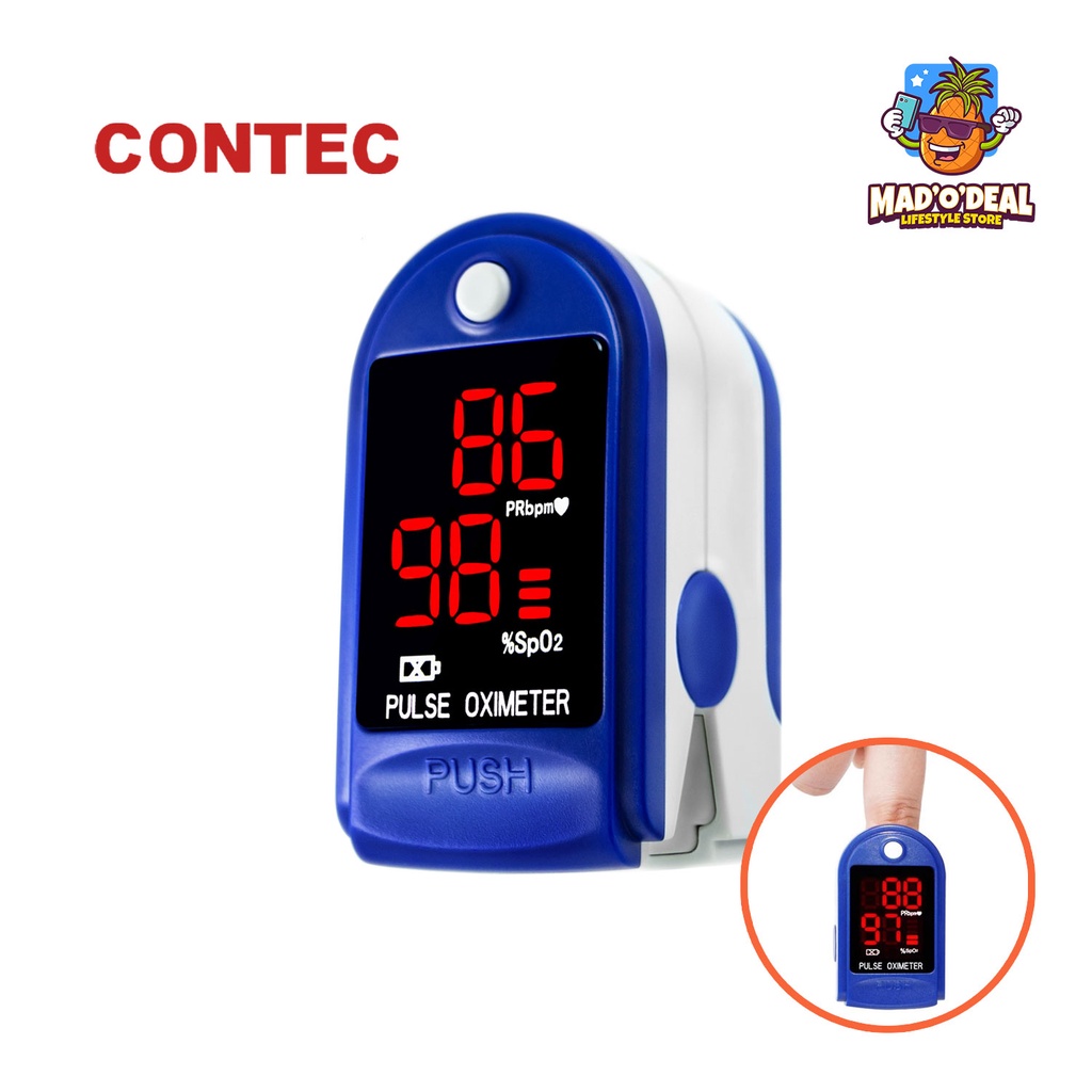 CONTEC CMS50DL เครื่องวัดออกซิเจนในเลือด Pulse Oximeters เครื่องวัดออกซิเจนปลายนิ้ว และ ตรวจวัด ...