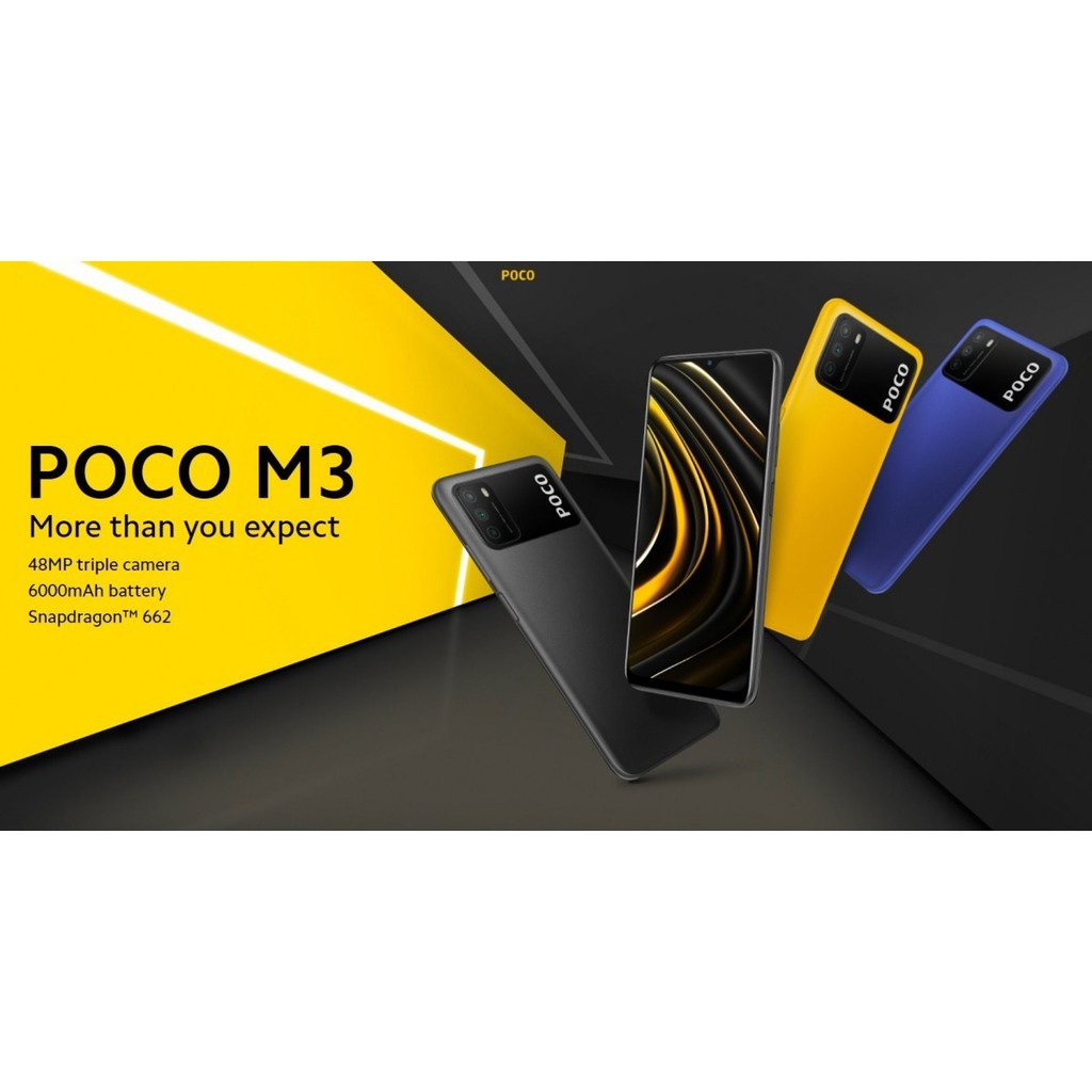 POCO M3 RAM 4ROM 64GB เครื่องใหม่มือ1 ศูนย์ไทย ประกัน1ปี สินค้าพร้อมส่ง ...