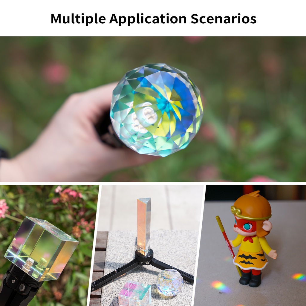 Selens Photography Optical Glass Prism Glare RGB Dispersion Colorful ...