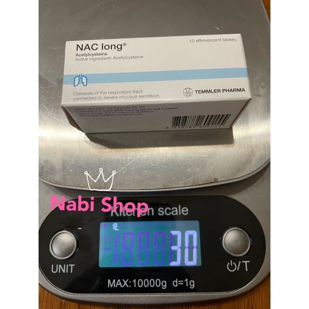 NAC long แนค ลอง ช่วยละลายเสมหะ 10 เม็ด (Nac Long 10 tablets)พร้อมส่ง ...