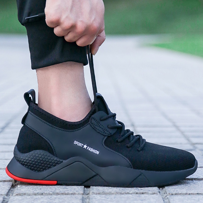 Indestructible Man Safety Shoes Light Non-Slip Work Sneakers Breathable ...