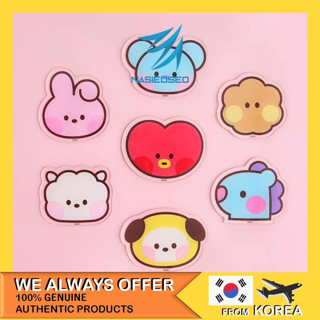 BTS BT21 Minini Face Acrylic Coaster | Shopee Thailand