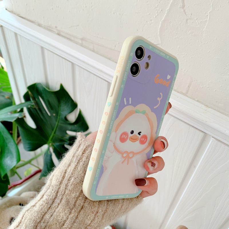 เคสโทรศัพท์มือถือซิลิโคนลายการ์ตูนเป็ดน่ารักสําหรับ Oppo A94 A93 A55