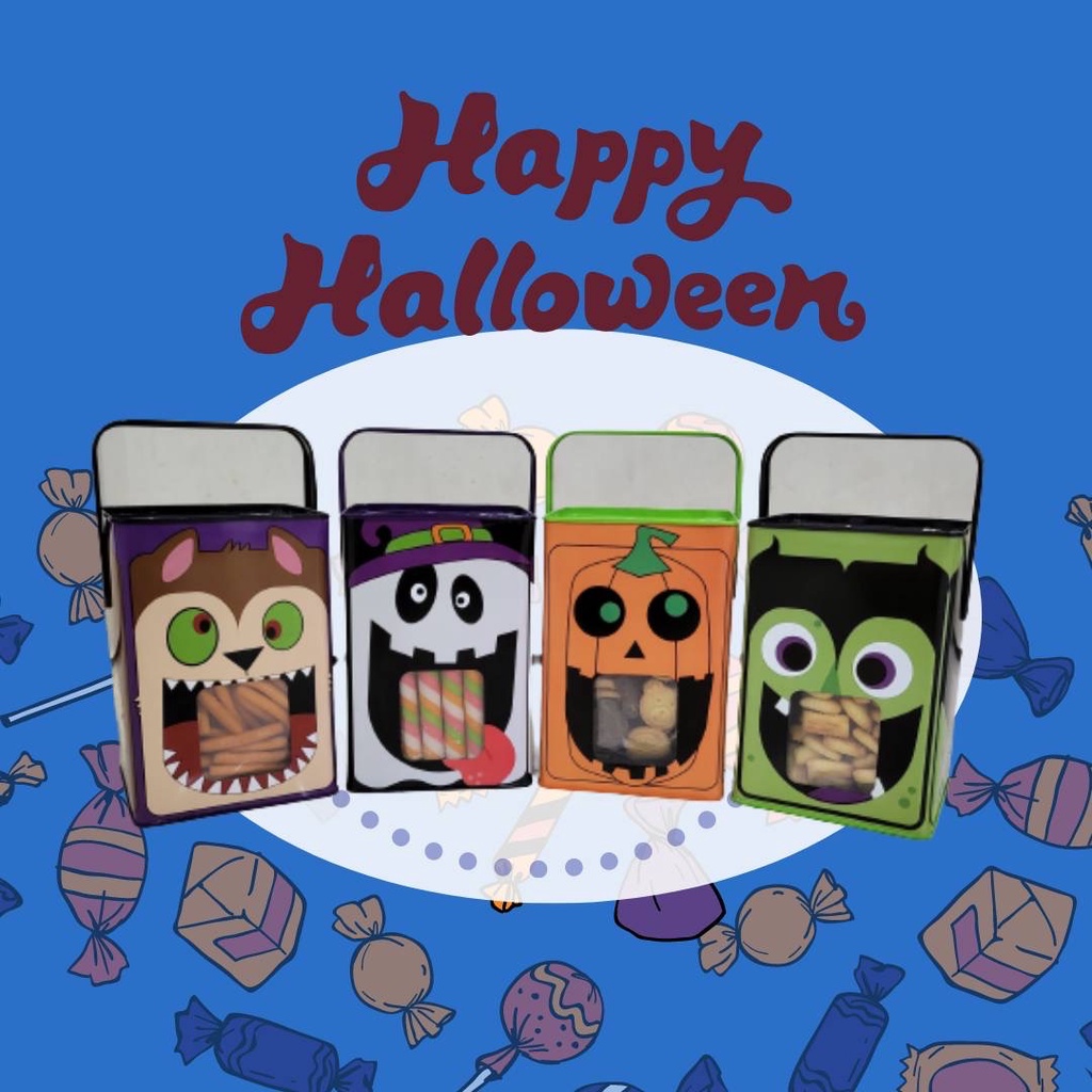 Ghinlenn Happy Halloween กินเล่น ขนมปังปี๊บมีหู ขนมปังปี๊บมินิ ขนมปัง ...