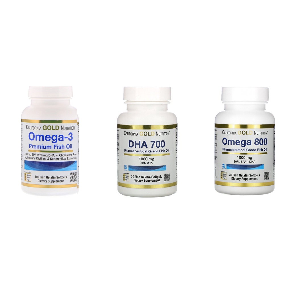 พร้อมส่ง!!! Omega-3, DHA 700 California Gold Nutrition น้ำมันปลา ...