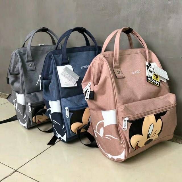 กระเป๋าสะพายหลัง Anello Mickey Mouse | Shopee Thailand