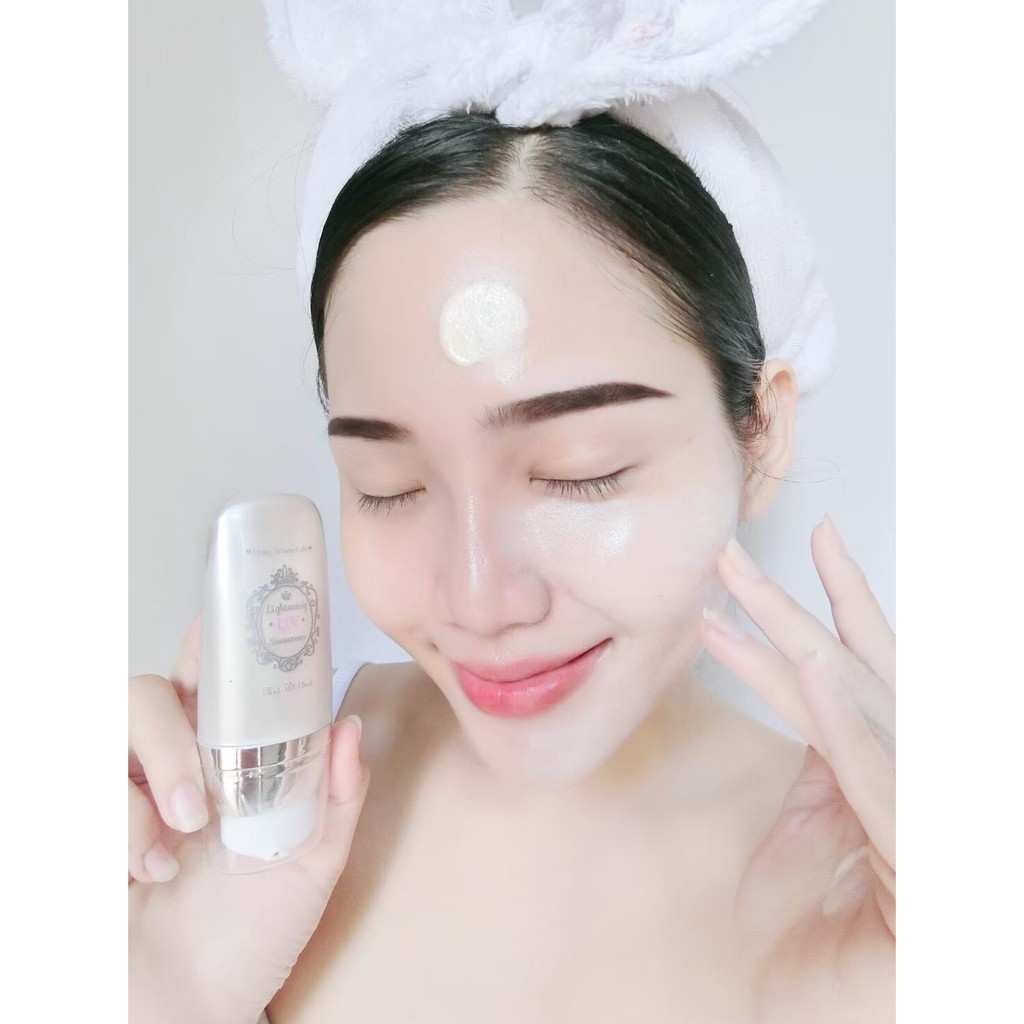 Purewhitelife - UV Lightening Sunscreen SPF50 PA กันแดดหน้าเงา กันแดดทาหน้า กันแดดหน้าฉ่ำ ครีม ...
