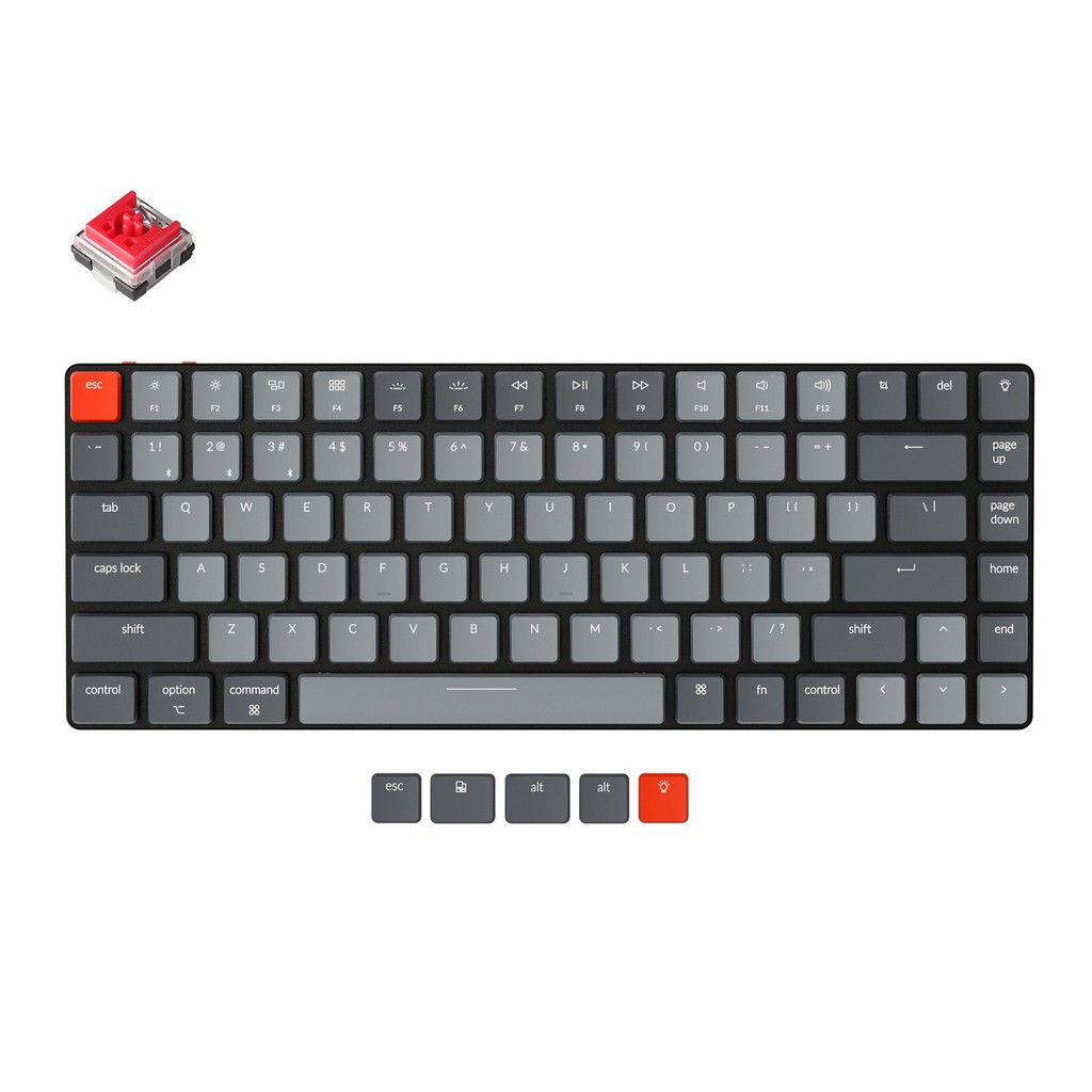 Keychron K3 D V2 Ultra-slim Wireless Mechanical Low Profile Keyboard ...