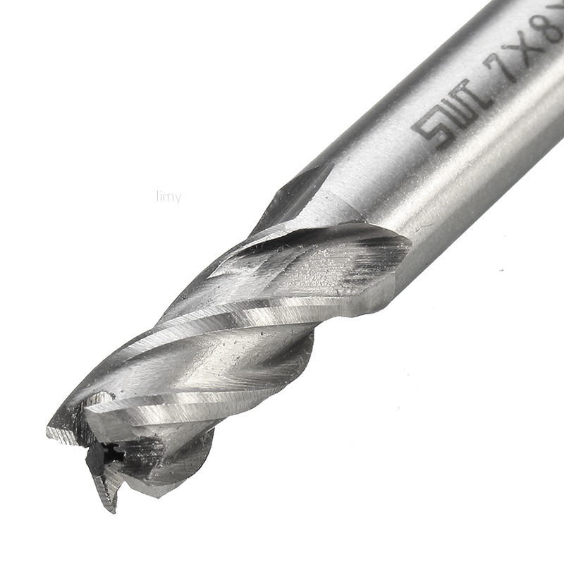 ชุดเครื่องมือเจาะ Cnc 4 Flute End Mill Bit 4/6/8/10/12 มม. - lovelyu1 ...